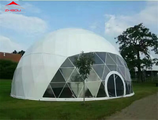 Steel Frame Transparent PVC Cover Dome Half Sphere Tent Flame Retardant DIN 4102 B1