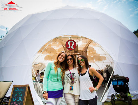 Diameter 20m Steel Geodesic Dome Half Sphere Tent For Outdoor Exhibition