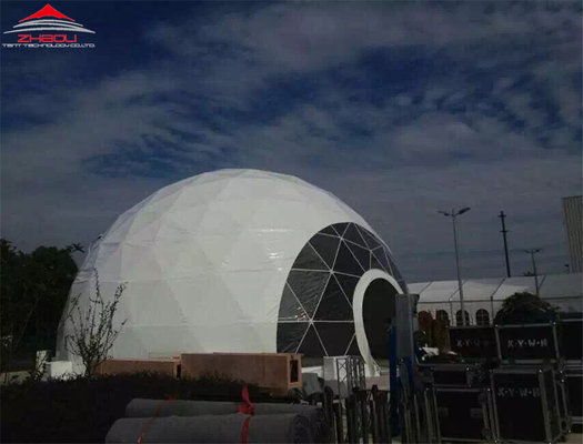 Dome Shaped Air Conditioner Prefabricated Tent With Aluminum And PVC Material