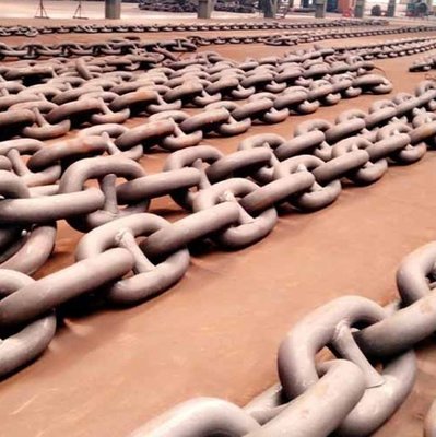 China marine studlink anchor chain studless anchor chain