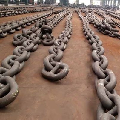 China marine studlink anchor chain studless anchor chain