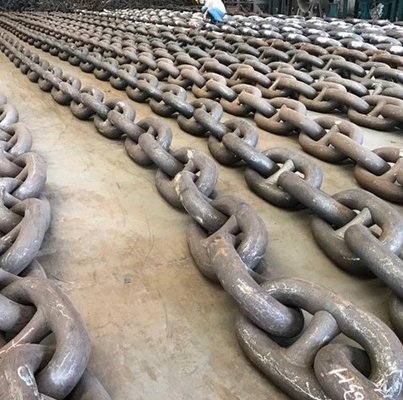 Fast shipping 122mm 127mm 132mm anchor chain cable stockist with LR NK BV KR ABS CCS CERTIFICATE