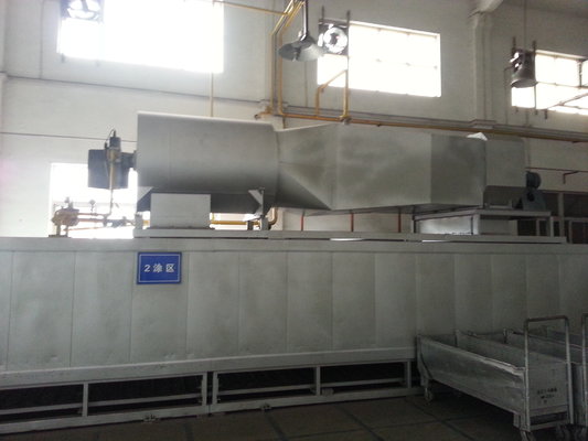 Electric - heating Type zinc flake Dip Spin Coating Machine Loading / uncloading sections