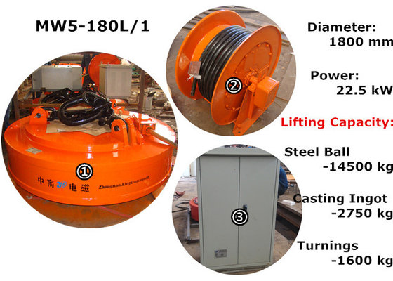 1800 mm Diameter Circular Lifting Electromagnet Set MW5-180L/1