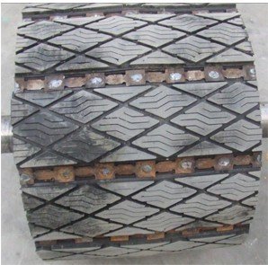 630mm Conveyor Pulley Slide Lagging Sheet, Removable Pulley Lagging