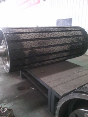 Belt Conveyor Pulley Slide Rubber Lagging Sheeet, Elevator Pulley Lagging