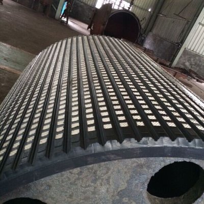 High Wear Resistance 500 mm Width Pulley Rubber Ceramic Lagging