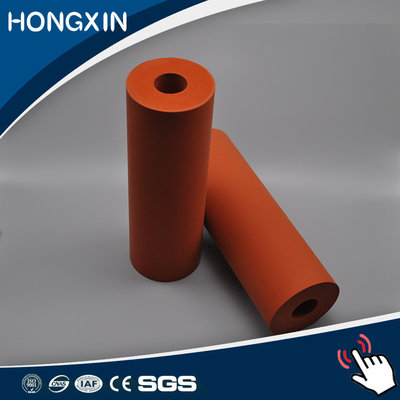 Custom Red Color Aluminum Core Silicone Rubber Coating Rollers