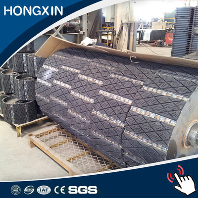 15 mm Thickness Conveyor Head Pulley Rubber Slide Lagging Pads