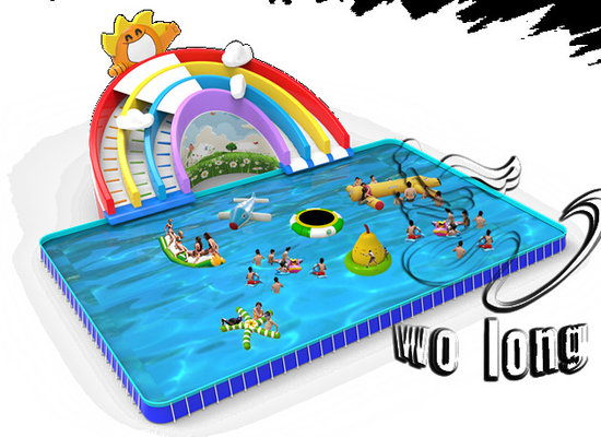 Customized inflatable water slide inflatable swimming pool slide for sale